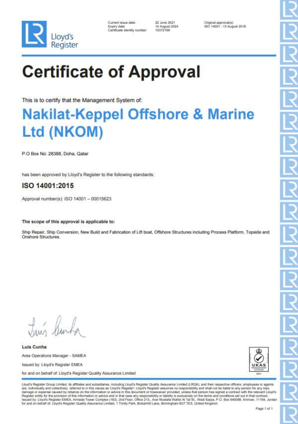 Policy, Certificates & Award - QATAR SHIPYARD